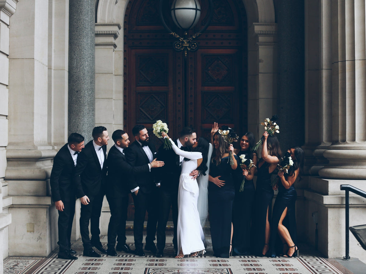 Ally & George's Albert Park Wedding | Men's Suits – Menzclub