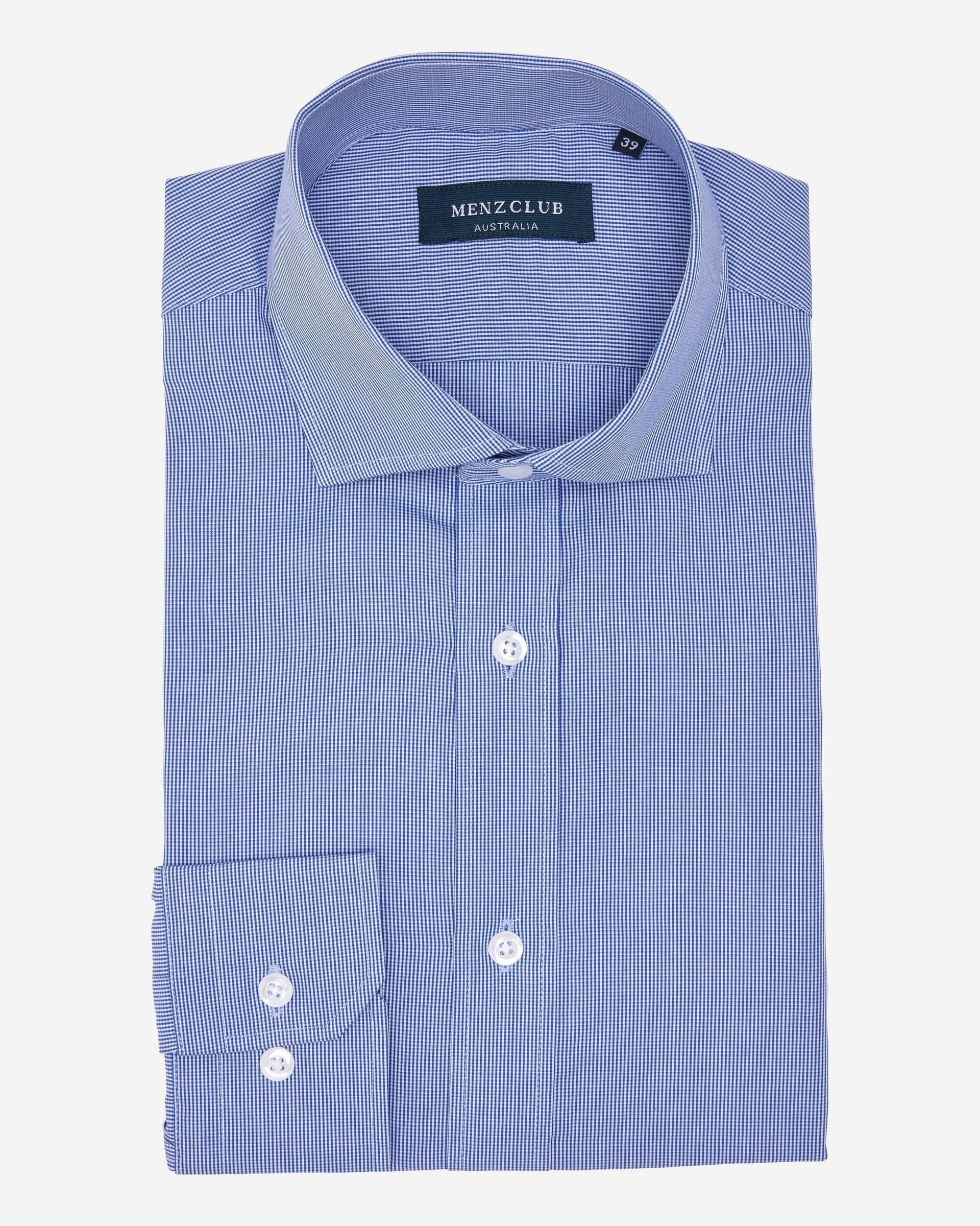 Ciano Blue Formal Shirt - Men's Shirts at Menzclub