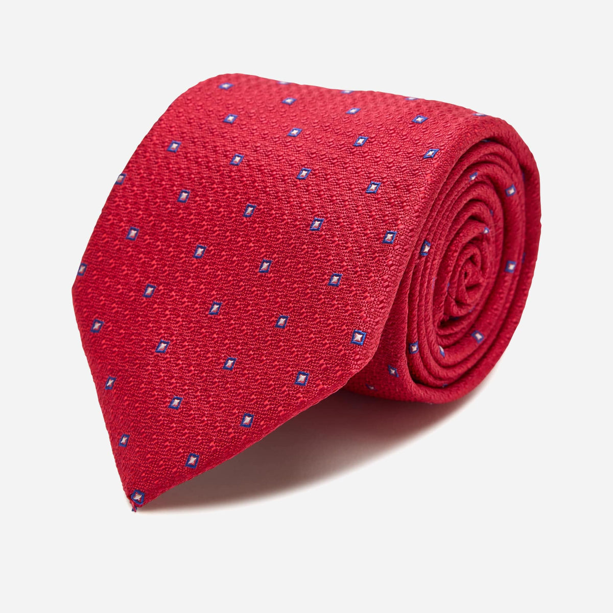 Ernest Red Silk Tie - Men's Ties at Menzclub