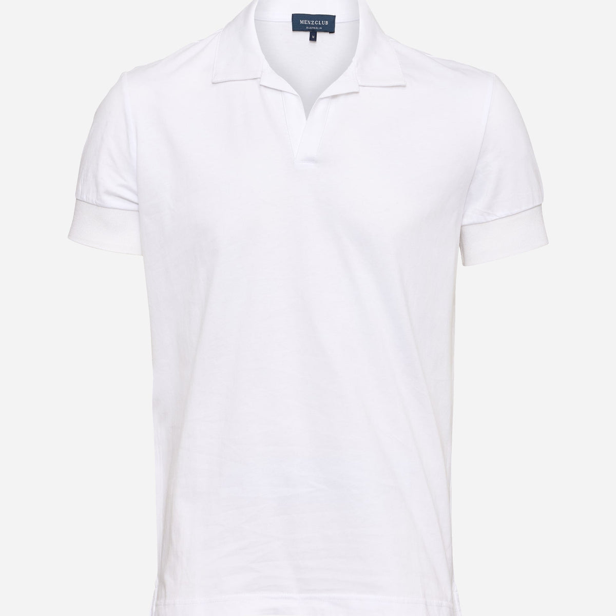 Structured White Polo - Men's Polo Shirts at Menzclub